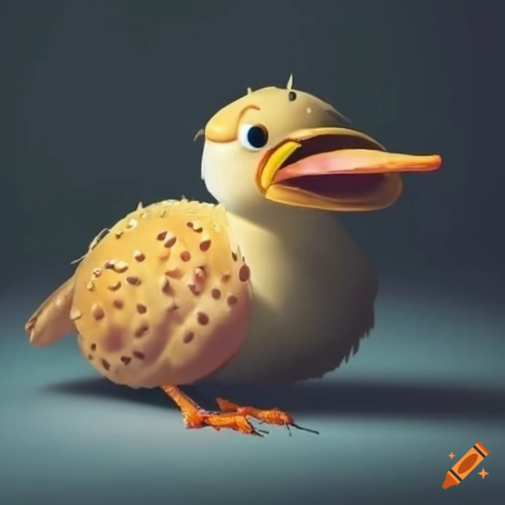 Cheeseburger bird on Craiyon