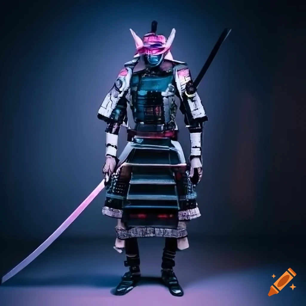 Cyberpunk samurai robot with a sword on Craiyon