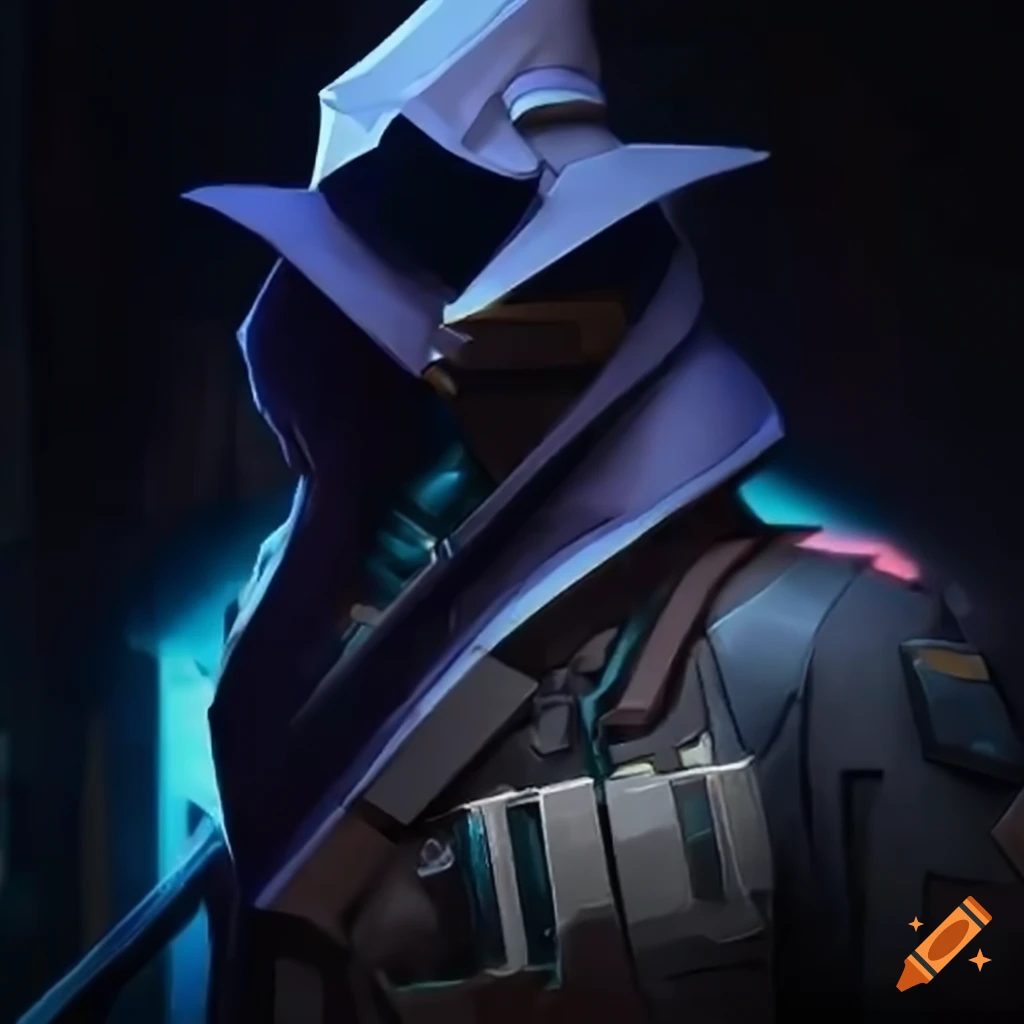 Cypher character from valorant game on Craiyon