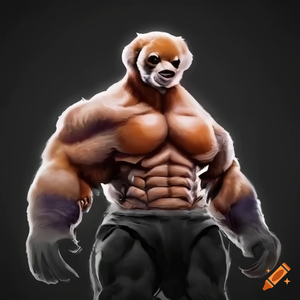 Buff panda on Craiyon