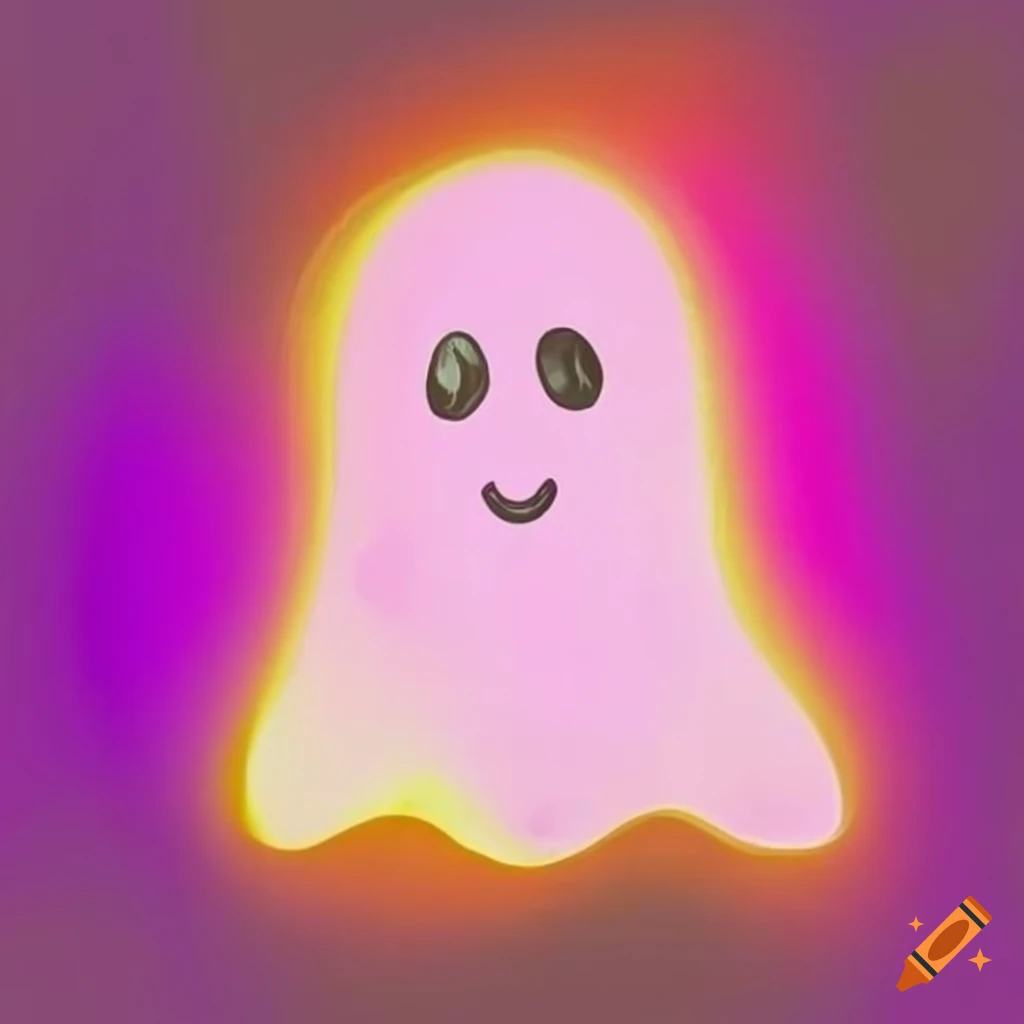 Adorable ghost illustration on Craiyon