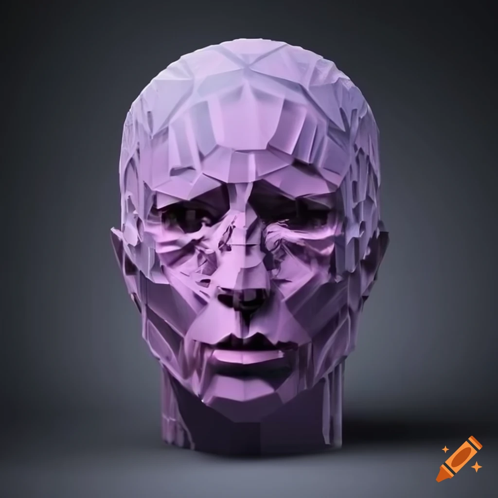 Unique cube head on Craiyon