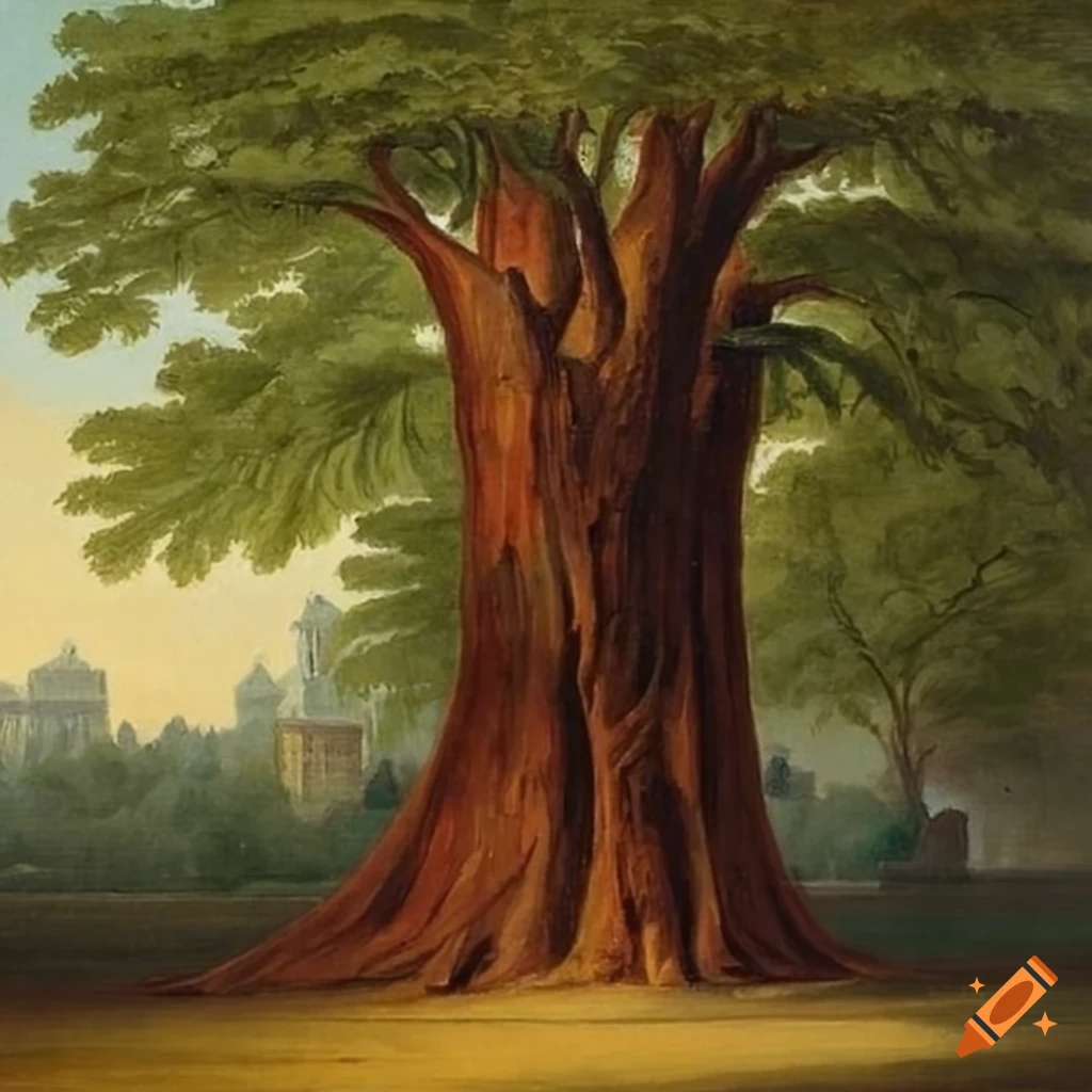 1820s painting of a parliament tree on Craiyon