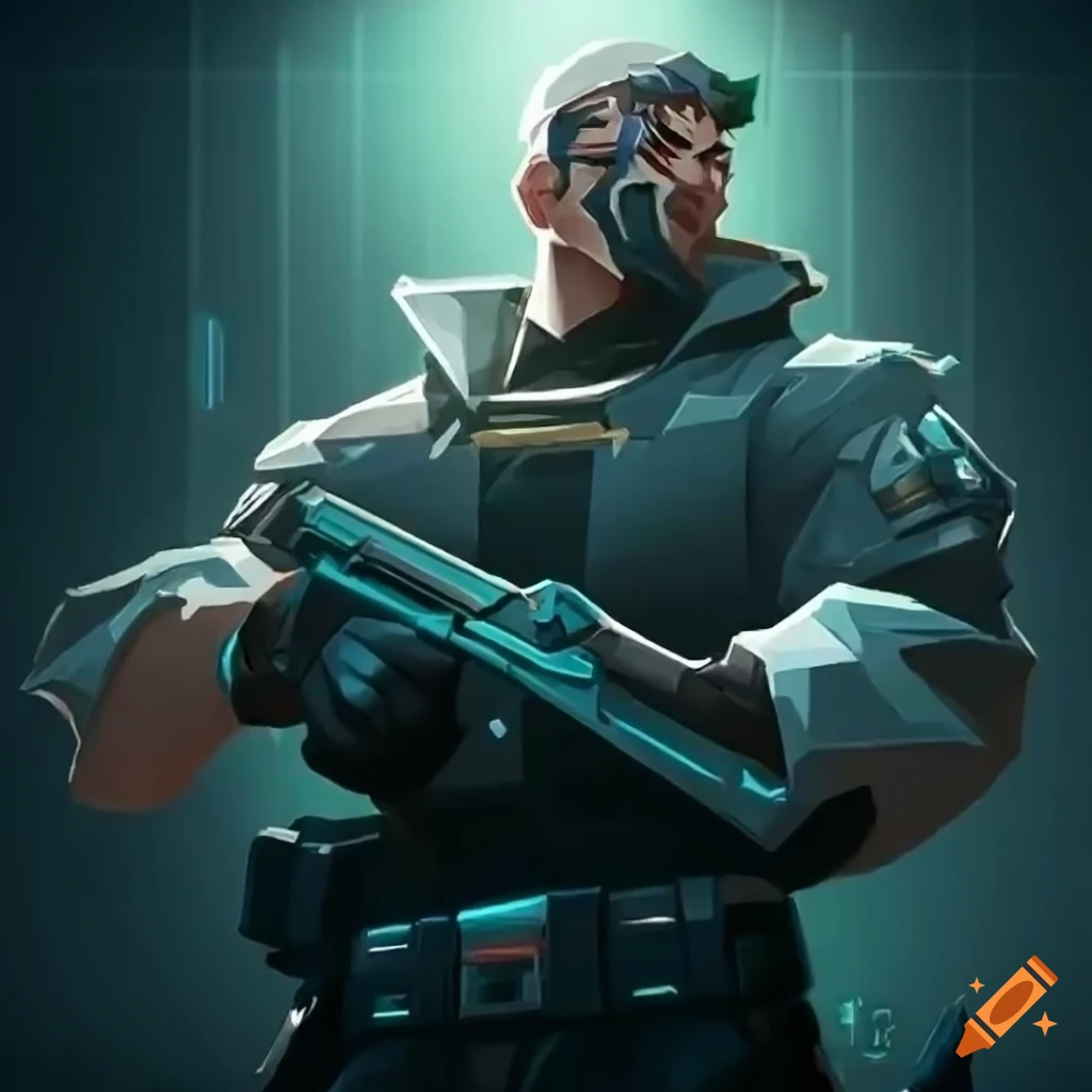 Valorant agent character from the game on Craiyon