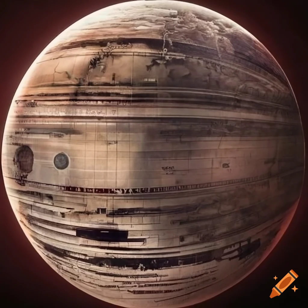 Intricate and detailed map of the USA on the surface of the Death Star ...