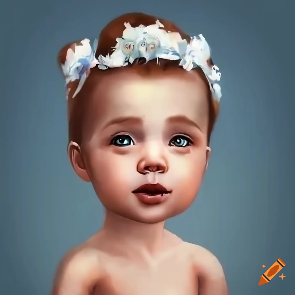 Baby photos in sims 4 style on Craiyon