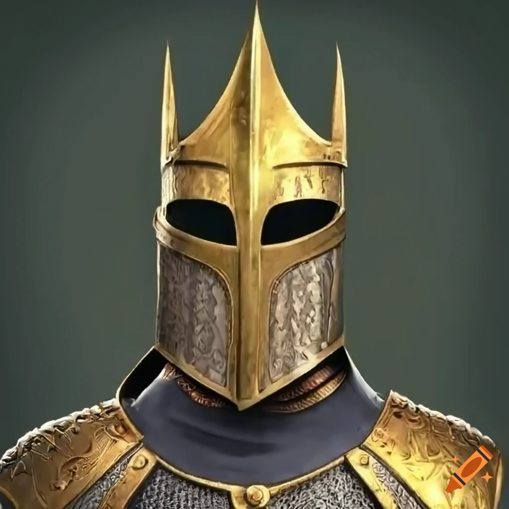 Photorealistic saint george in golden armor inspired by kingdoms of amalur: reckoning on Craiyon