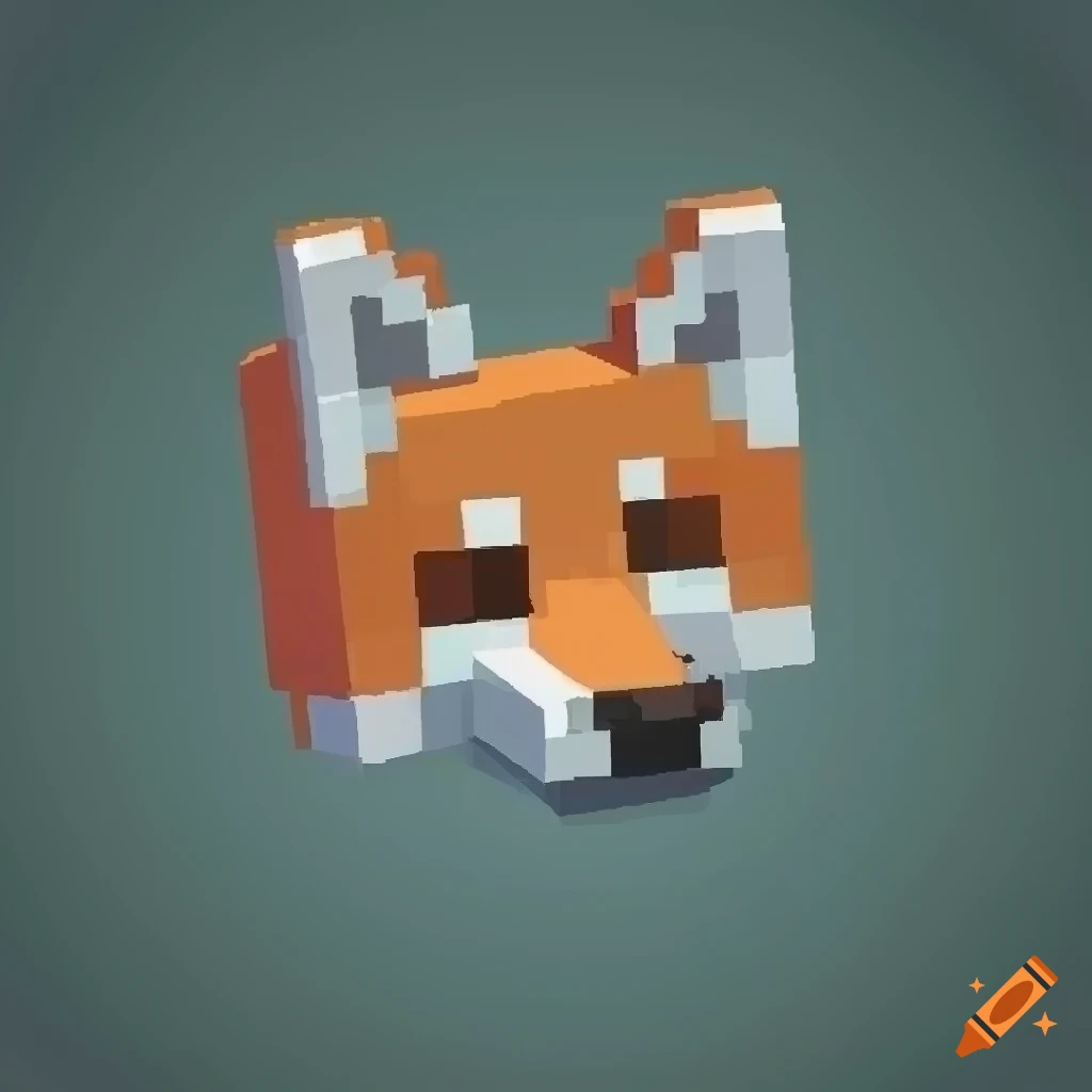 Minecraft fox profile picture on Craiyon
