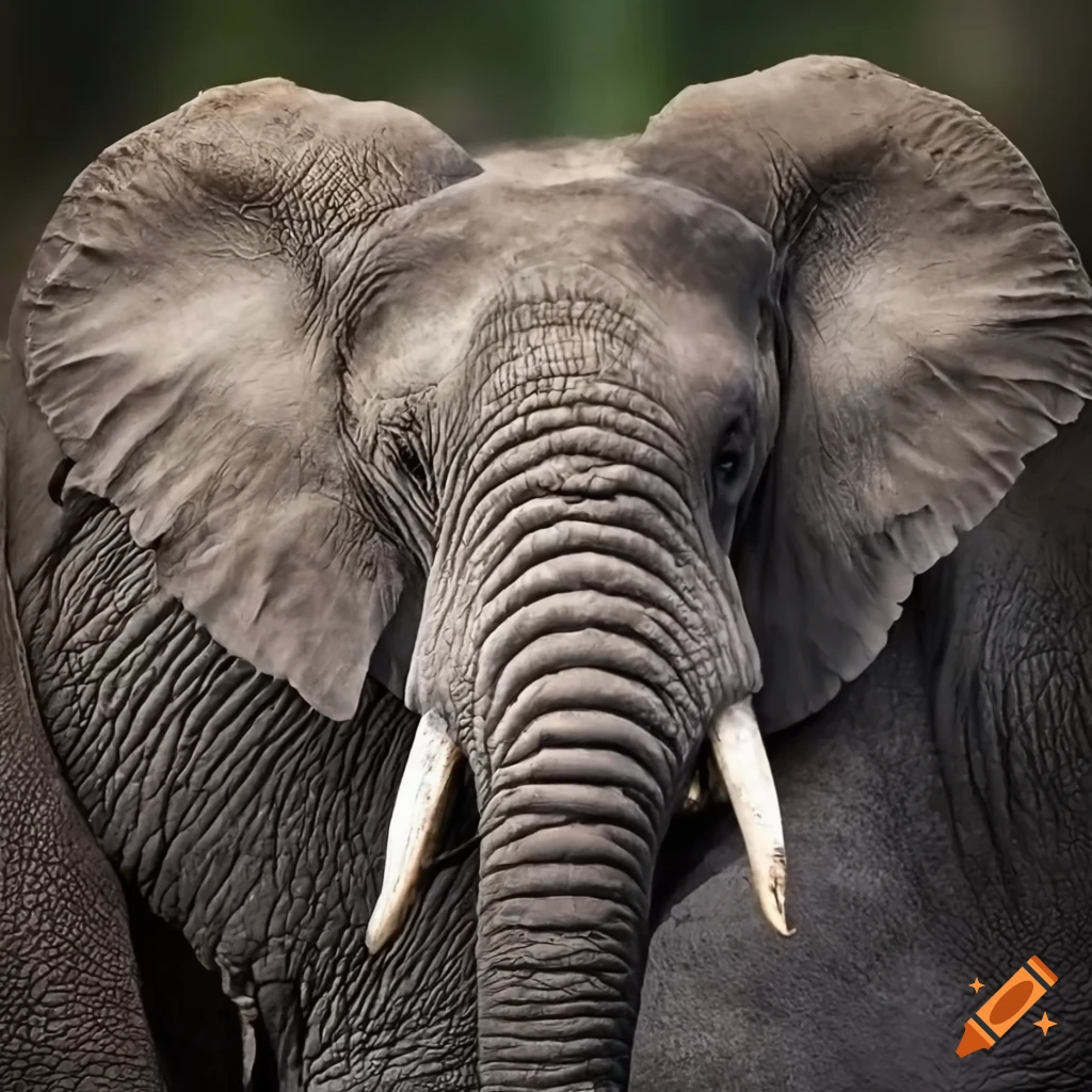 African elephant on Craiyon
