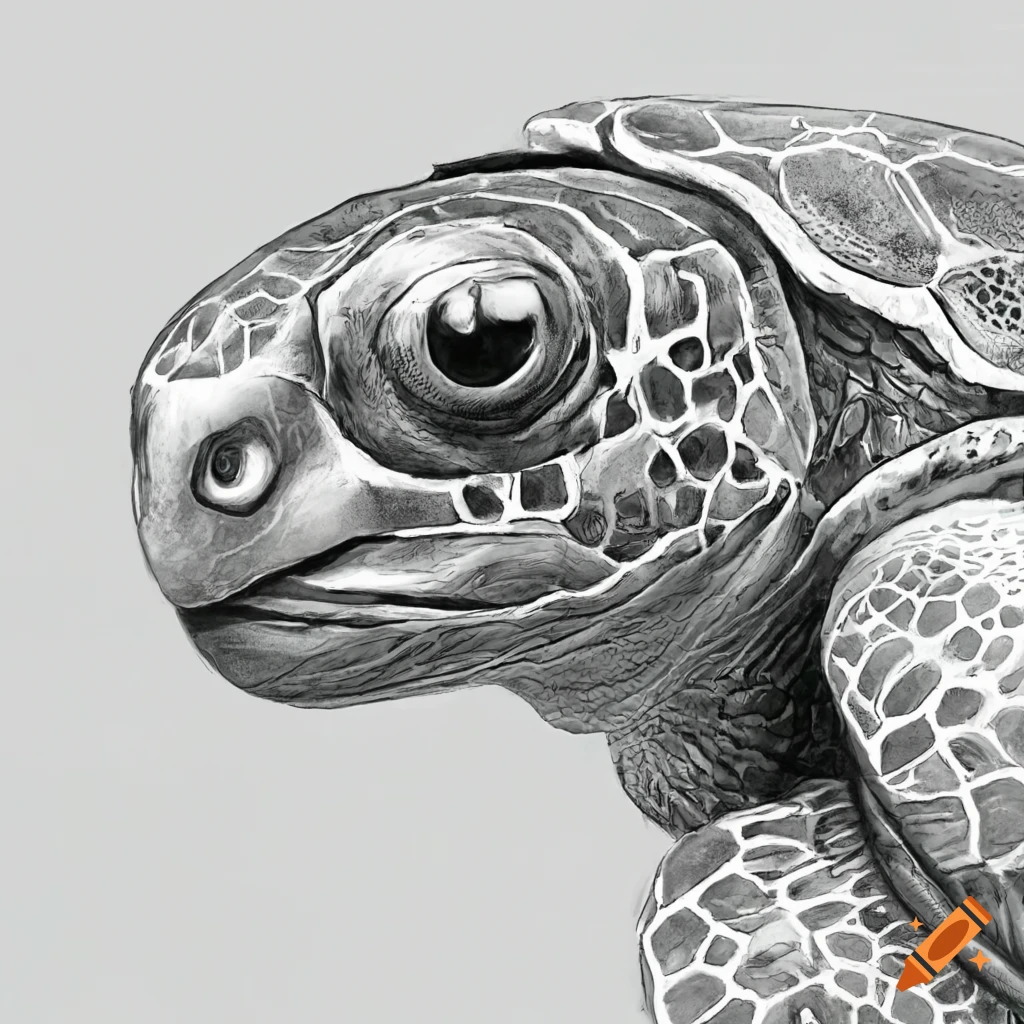 Loggerhead sea turtle on Craiyon