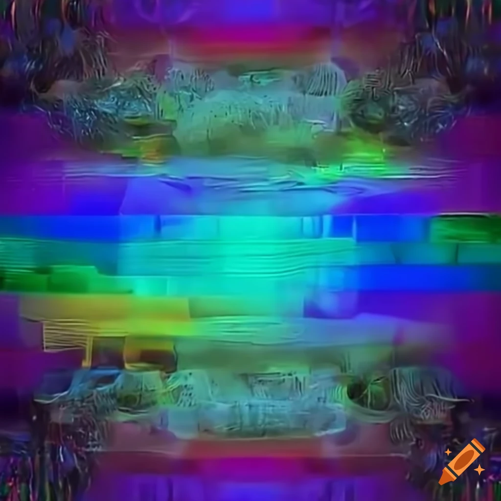 Abstract representation of queer ai symbol on Craiyon