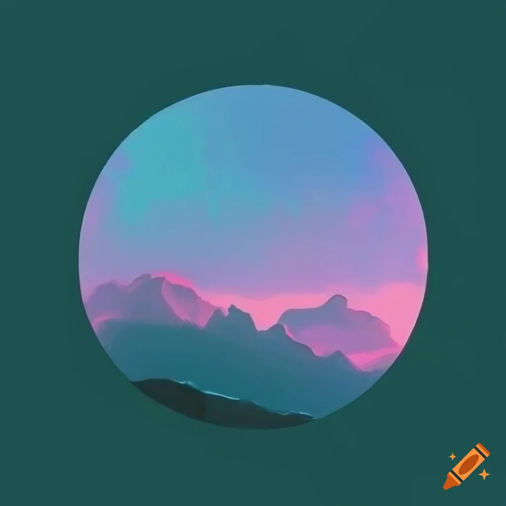 Abstract album cover art for chill lo-fi beats on Craiyon