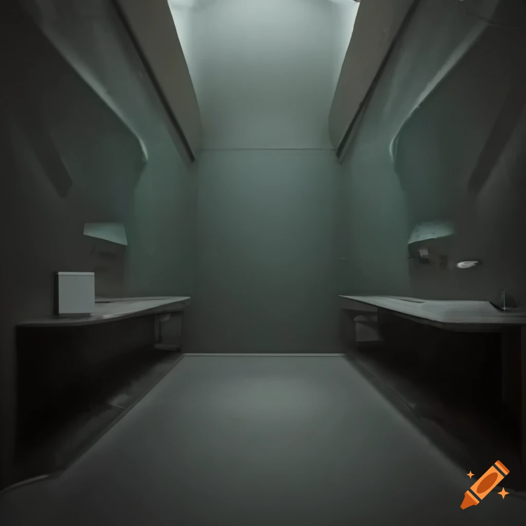 Liminal bathroom on Craiyon