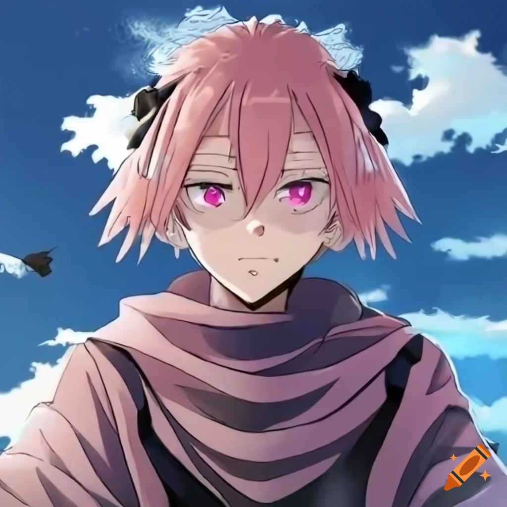 Astolfo in gege akutami's art style in jujutsu kaisen on Craiyon