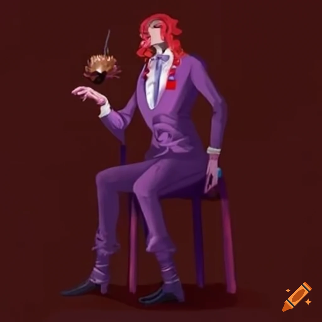 Monster gentleman with unique human legs in monochrome on Craiyon