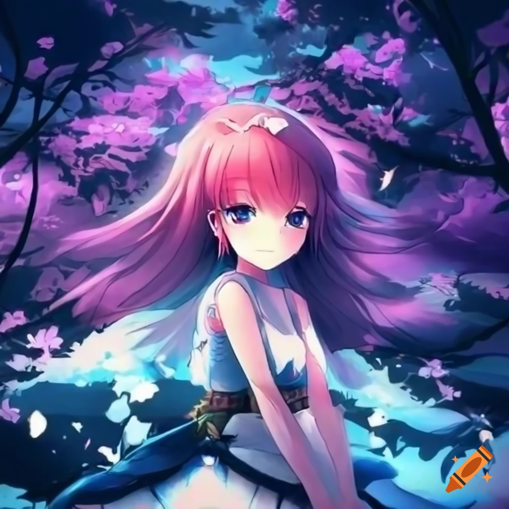 Anime nature deity on Craiyon