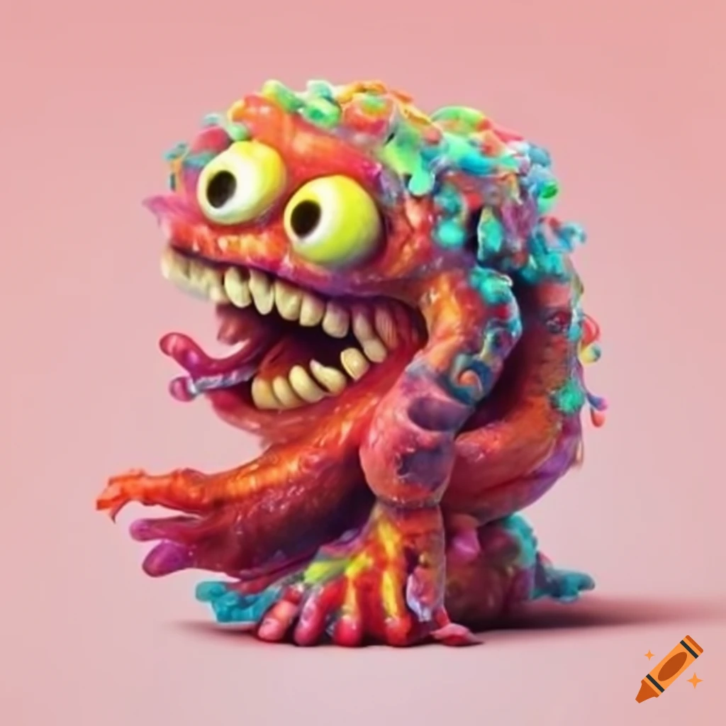 Candy single monster msm peeled edition on Craiyon