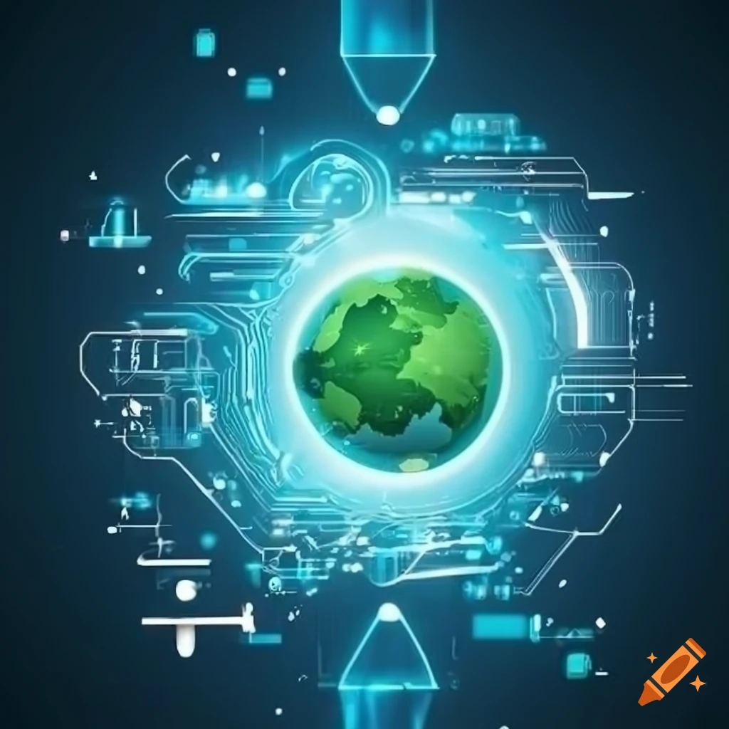 Abstract image representing sustainability in education, software ai ...