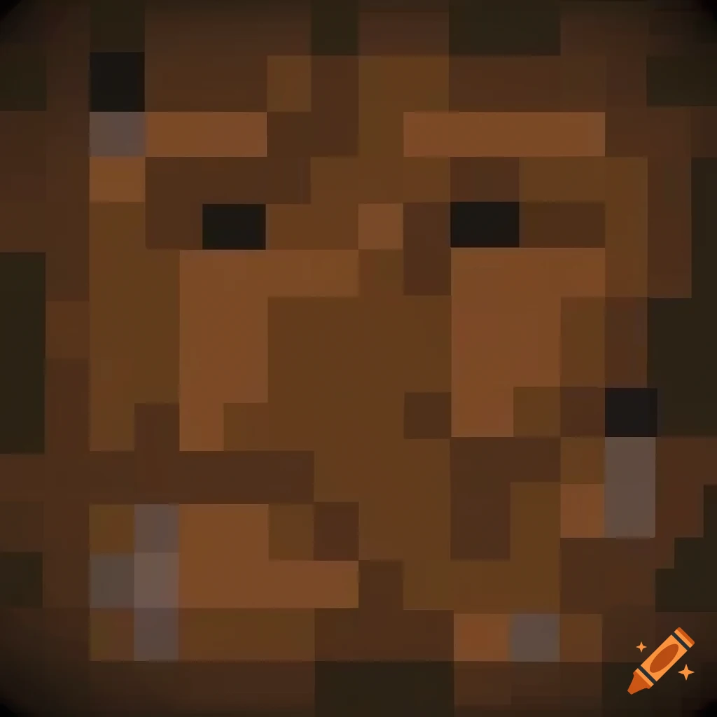 Minecraft dirt texture on Craiyon