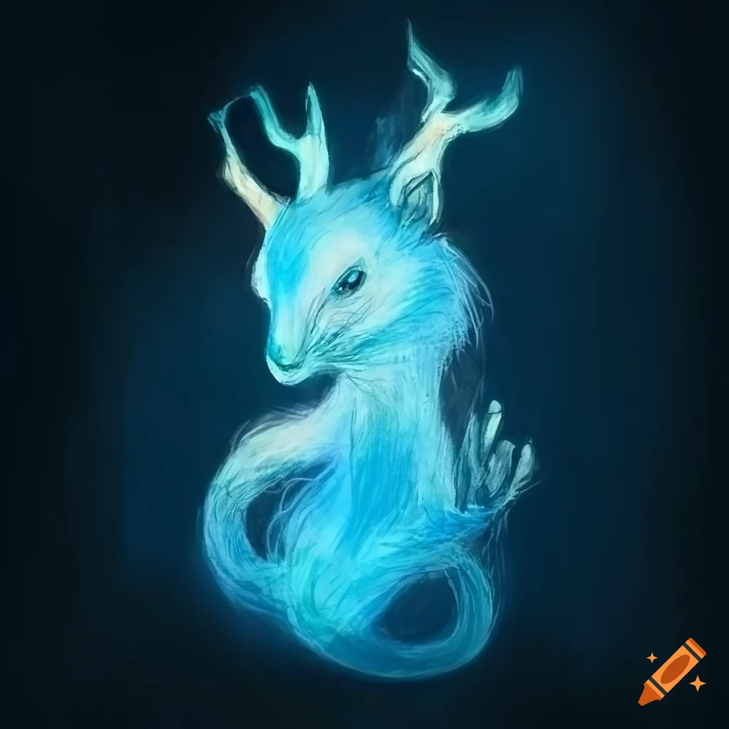 Rodent patronus charm in illuminated hogwarts style on Craiyon