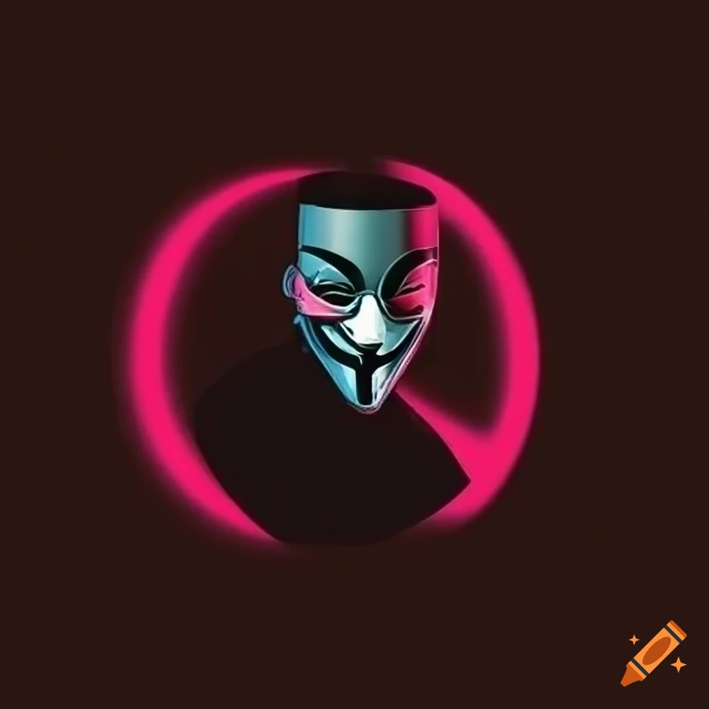 Anonymous logo design on Craiyon