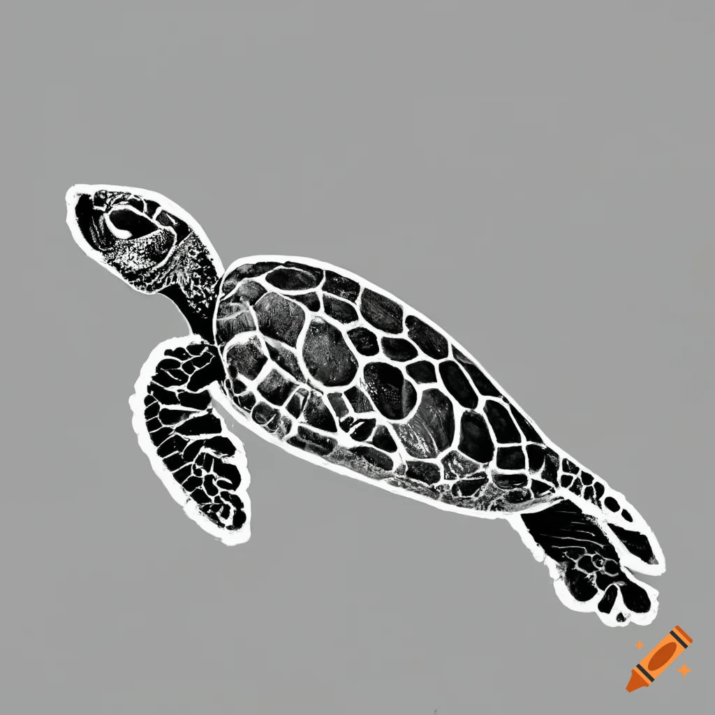 Loggerhead sea turtle on Craiyon