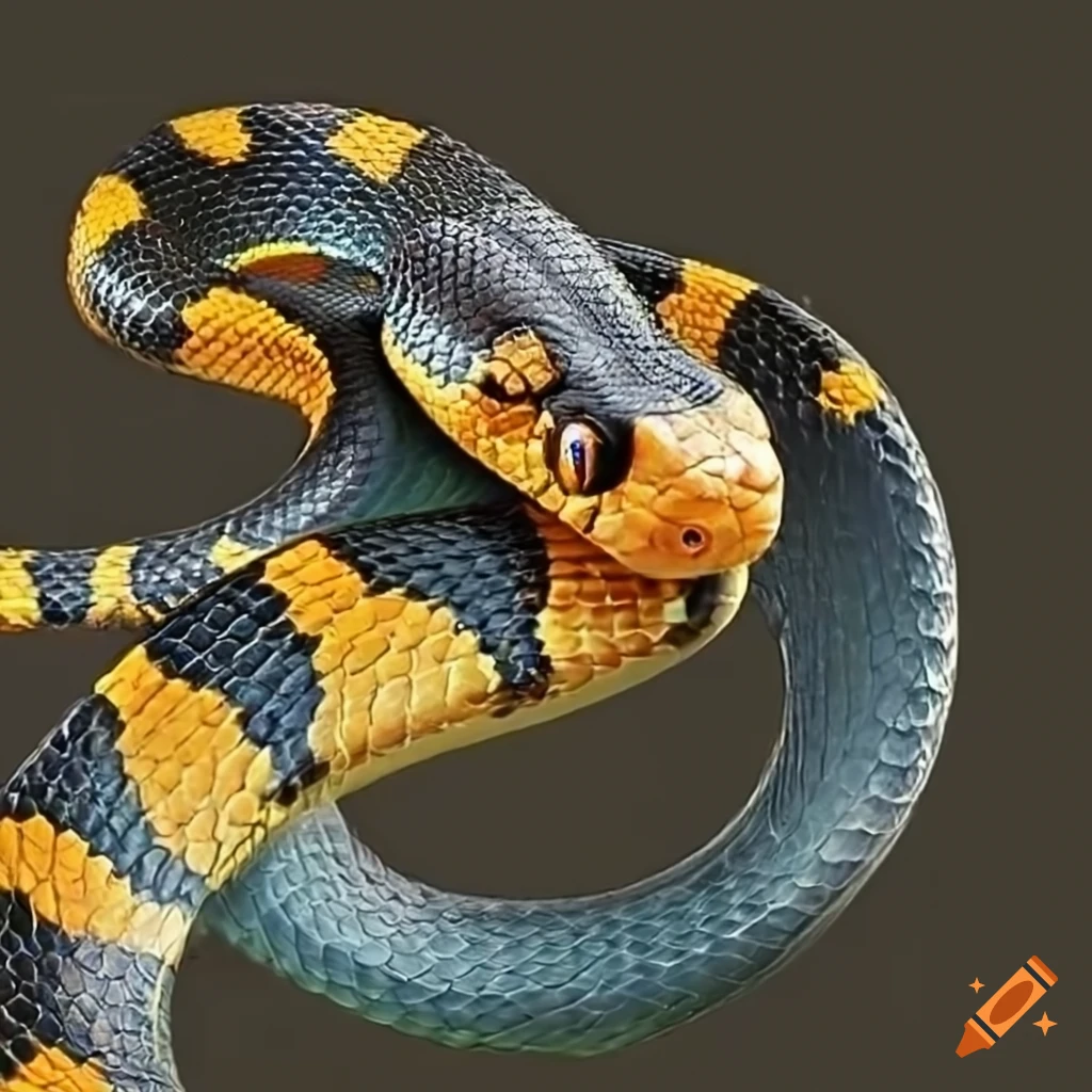 Krait snake on Craiyon