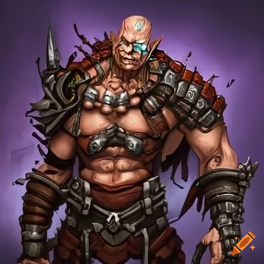 Cyborg barbarian warlord on Craiyon
