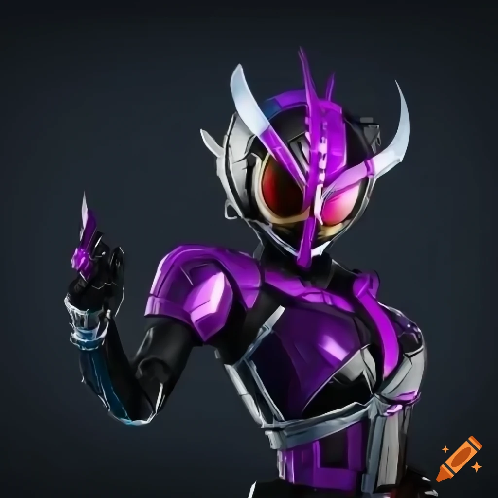 Photorealistic female kamen rider on Craiyon