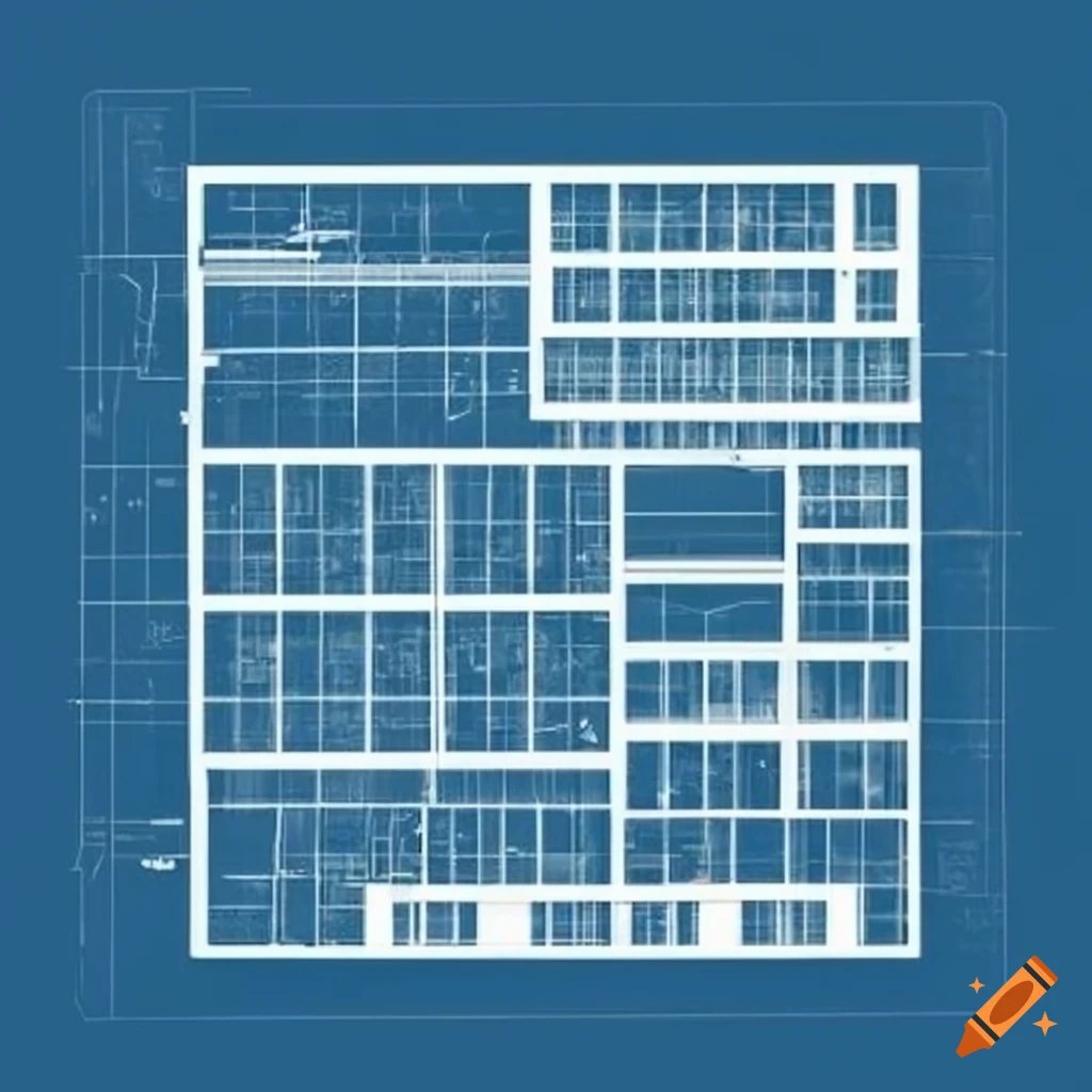 Office blueprint on Craiyon