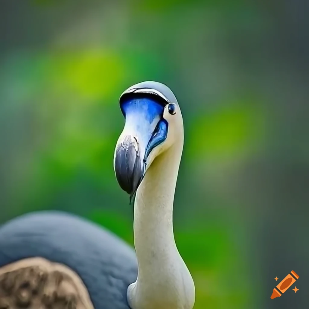 Exquisite detail of a regal dodo bird on the enchanting island of ...