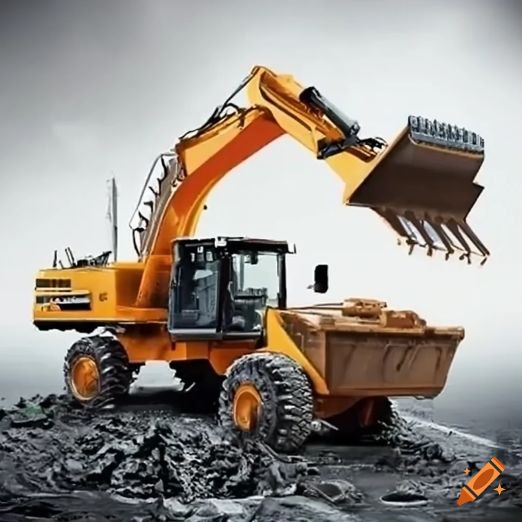 Construction equipment on Craiyon