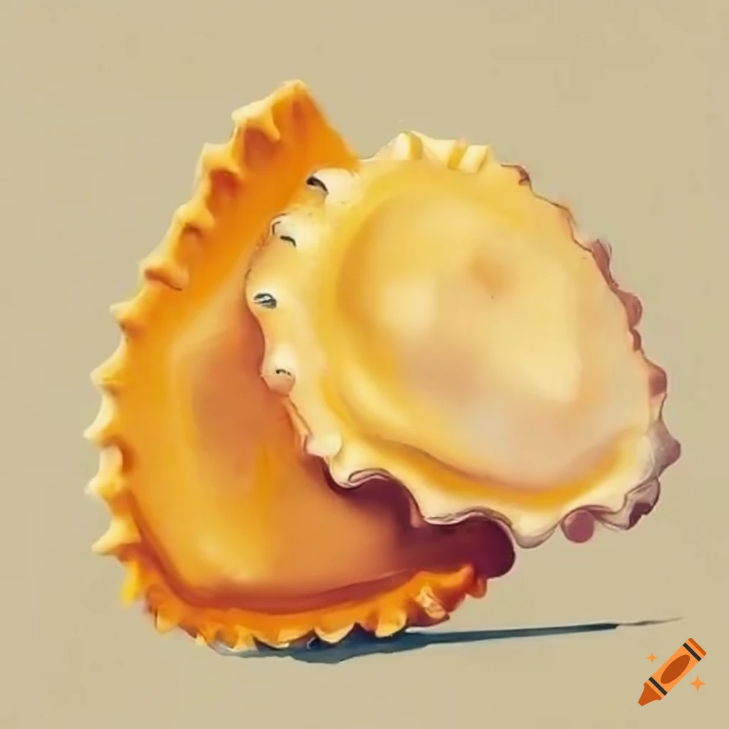 Smiling and happy little ravioli on Craiyon