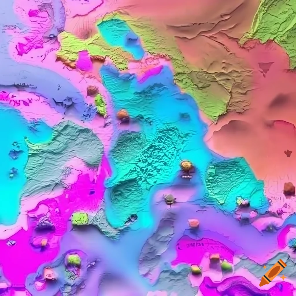 Height map on Craiyon