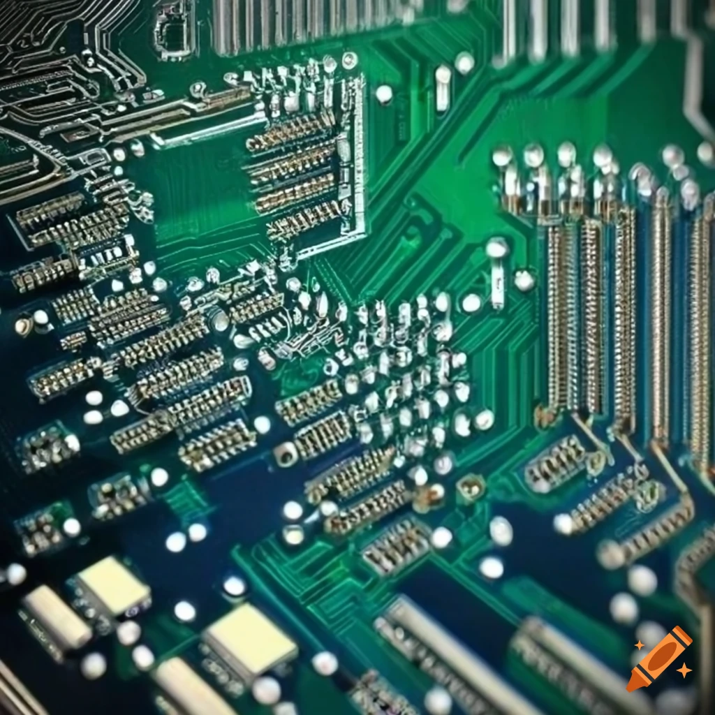 Circuit board on Craiyon