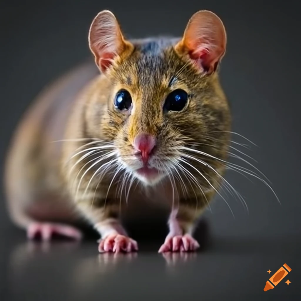 Cat chasing a rat on Craiyon