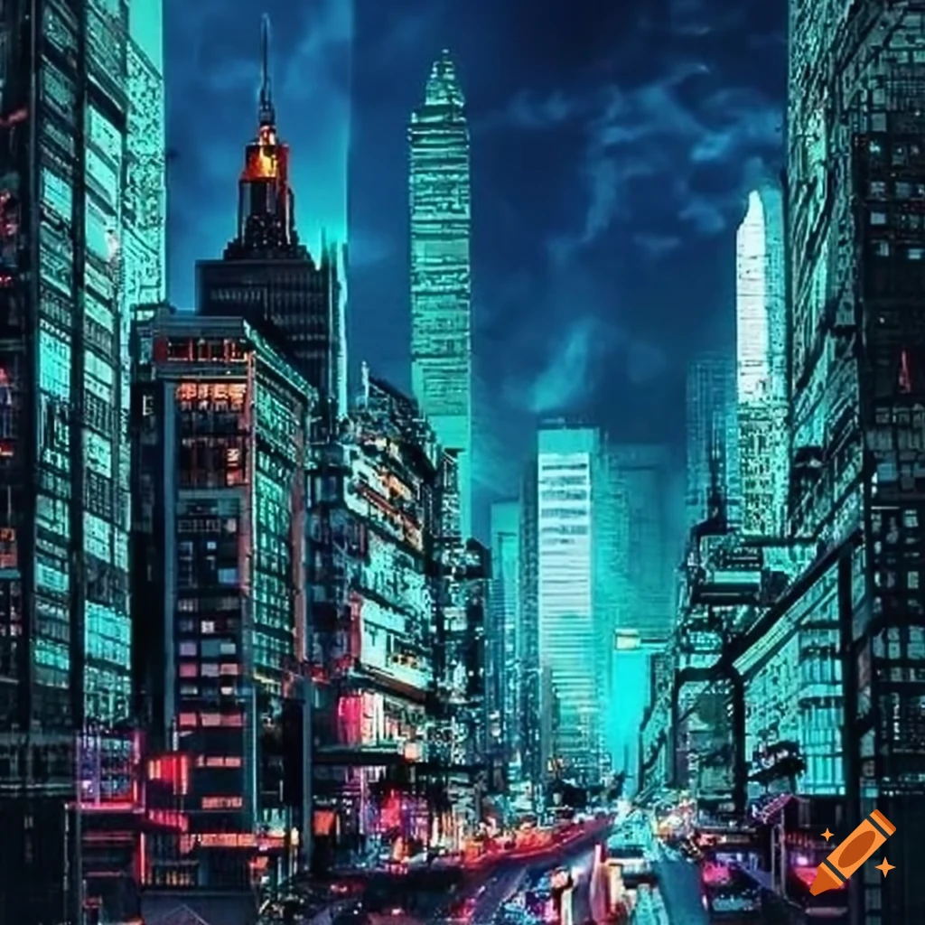 Cityscape in high resolution on Craiyon