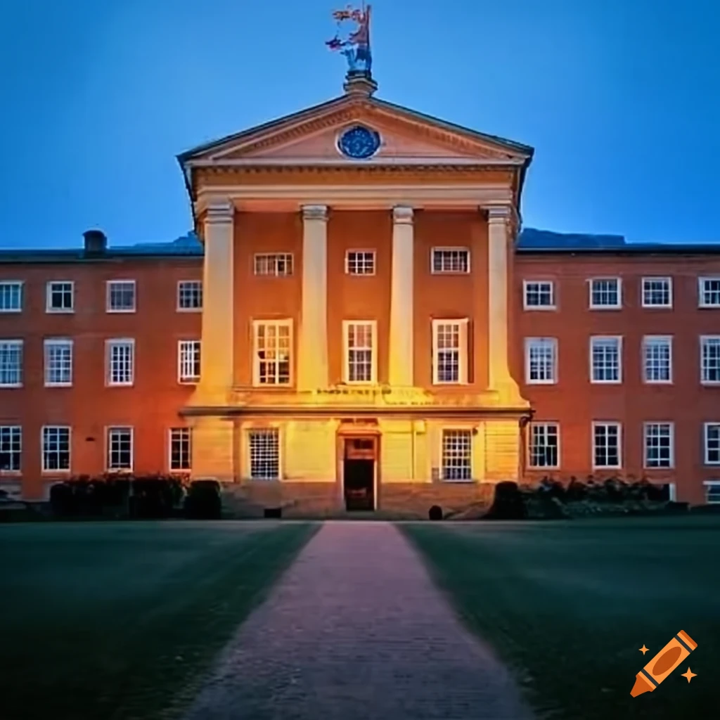 Exterior of the presidential residence in finland on Craiyon