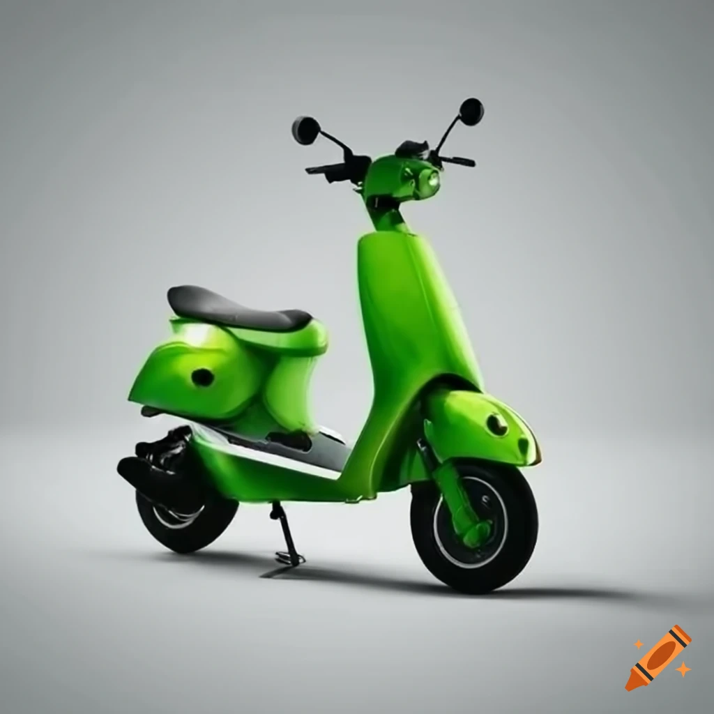 Green scooter on Craiyon