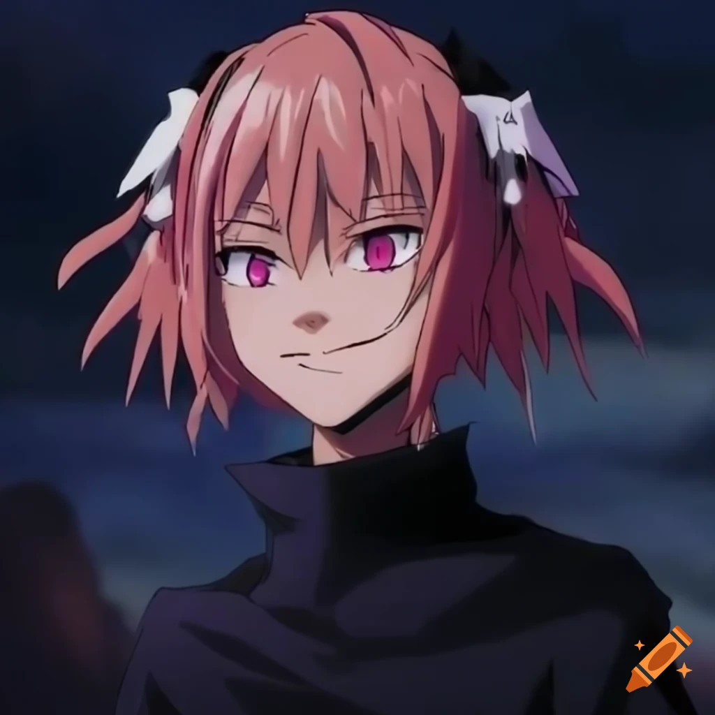 Astolfo in gege akutami's art style in jujutsu kaisen on Craiyon