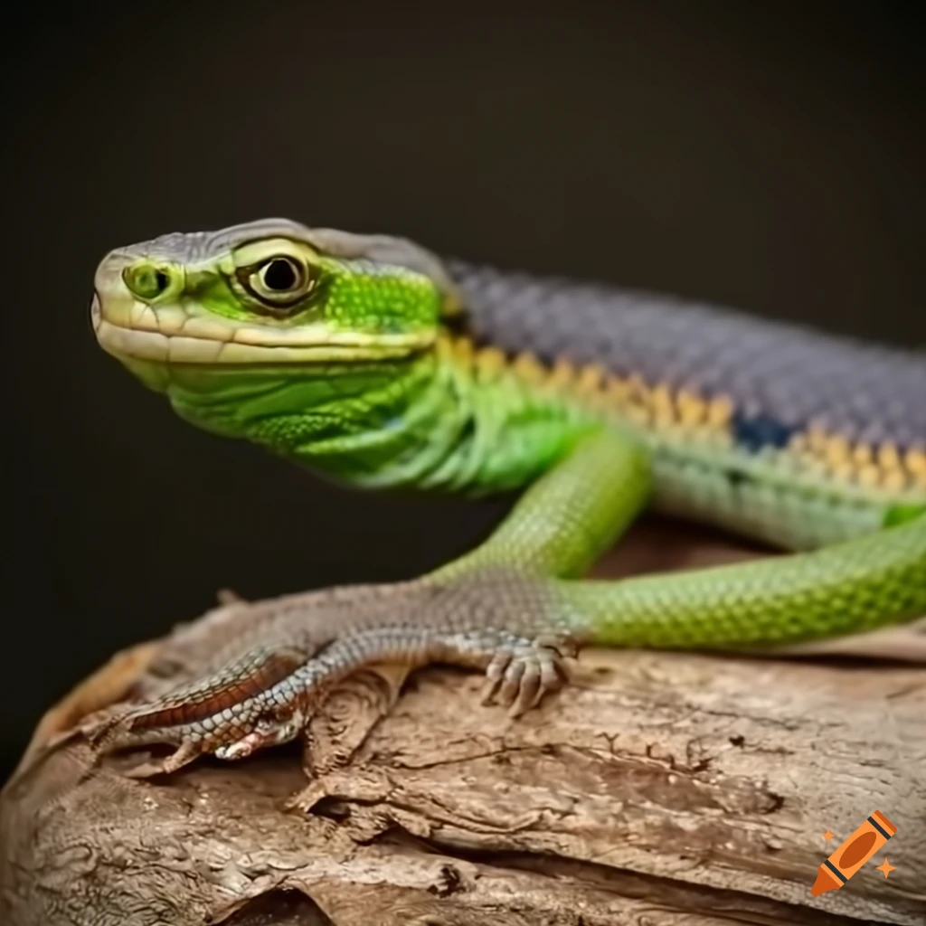 Small reptile with lizard body, webbed feet, and gills on Craiyon