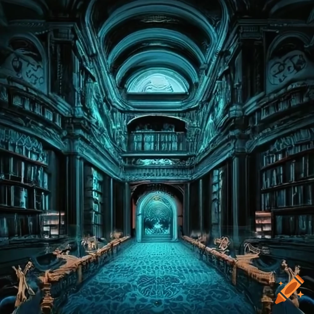 Impressive infinite library on Craiyon