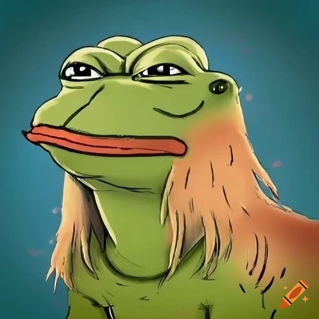 Chimera of pepe the frog and capybara on Craiyon