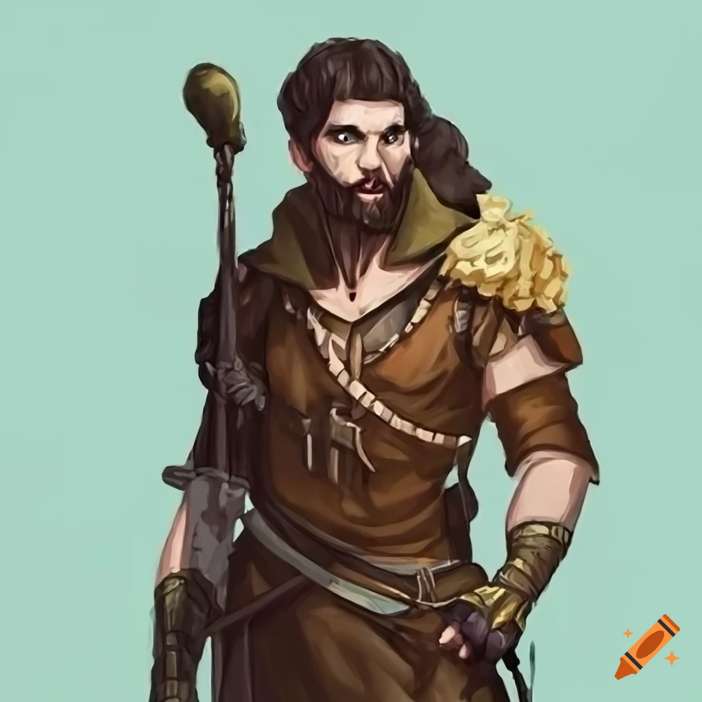 Male fantasy adventurer on Craiyon