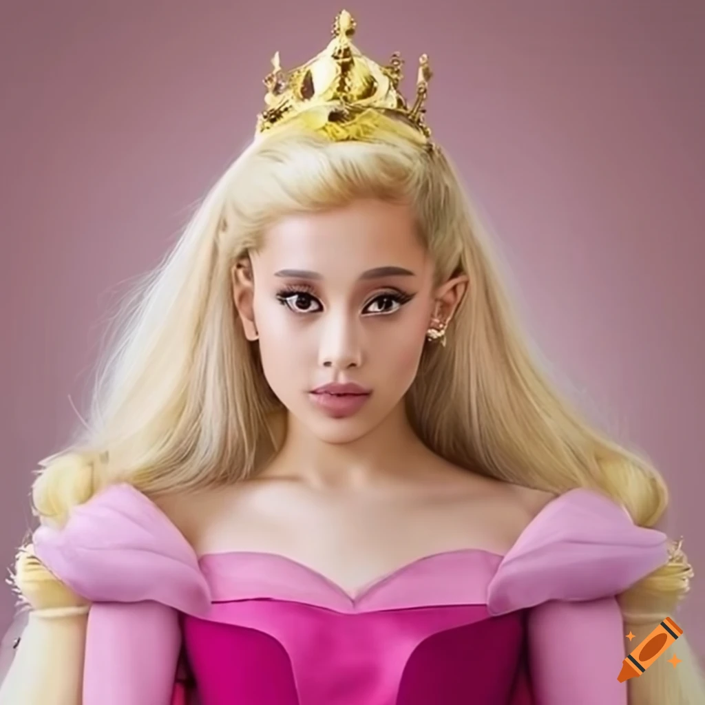 Realistic portrait of Ariana Grande as Aurora princess in Disney's ...