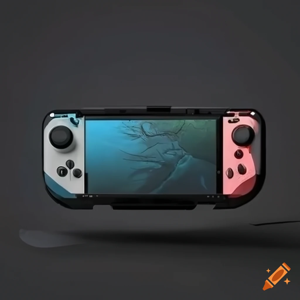 Portable gaming console steam deck oled on Craiyon