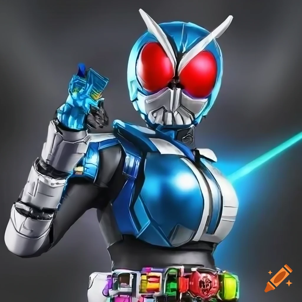 Photorealistic female kamen rider on Craiyon