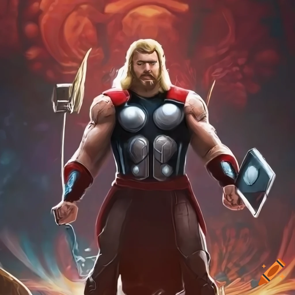 Thor background for board game on Craiyon