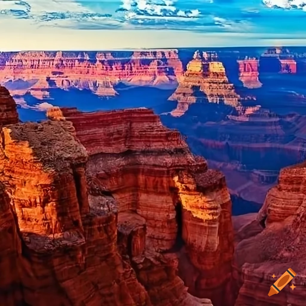 Redwall limestone formation in the grand canyon on Craiyon