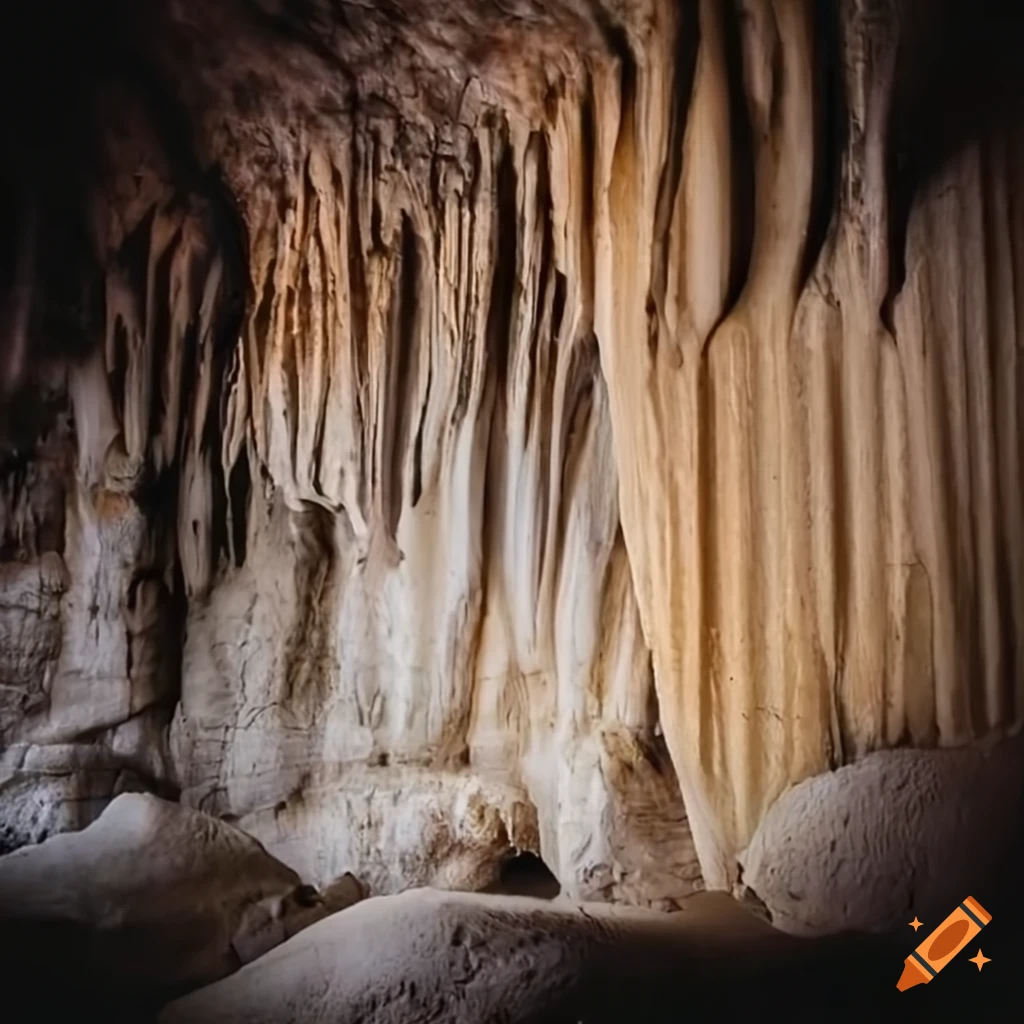 Cave wall on Craiyon